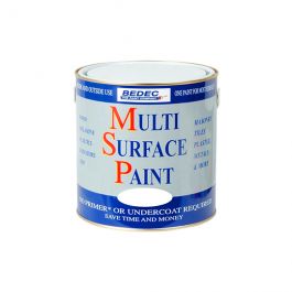 Bedec MSP Multi Surface Paint Gloss White 250ml - Leyland SDM