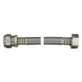 Flexible Tap Connector Isolating Valve 15mm 300mm - Leyland SDM