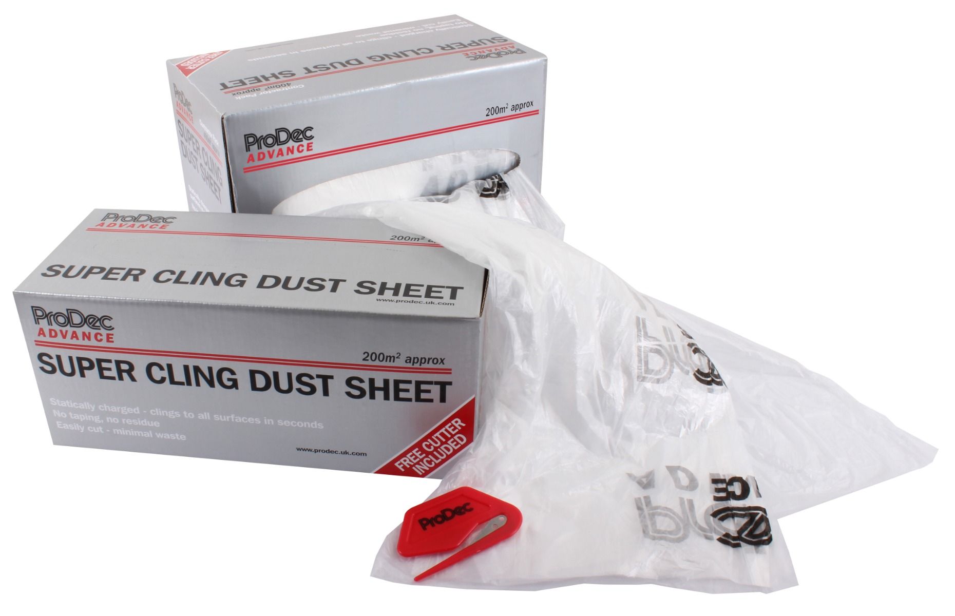 PRODEC Dust Cover Super Cling Dust Sheet 200m2